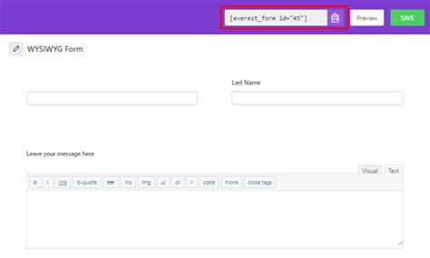 How To Add Wysiwyg Field In Wordpress Forms