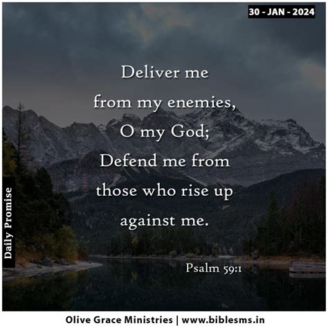 Psalm 591 Daily Bible Verse Daily Bible Verse
