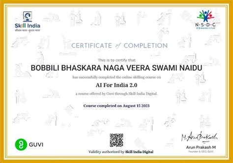 Naidu Bobbili On Linkedin Artificialintelligence Ai Nsdc