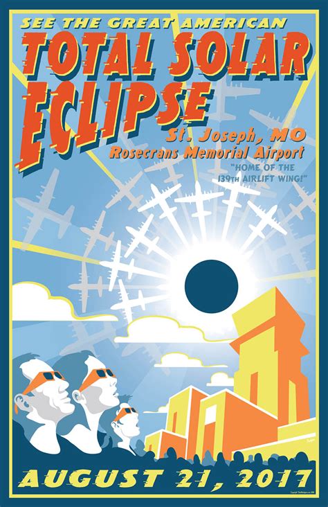 Tyler Nordgren Designs Retro Posters To Advertise Today S Solar Eclipse