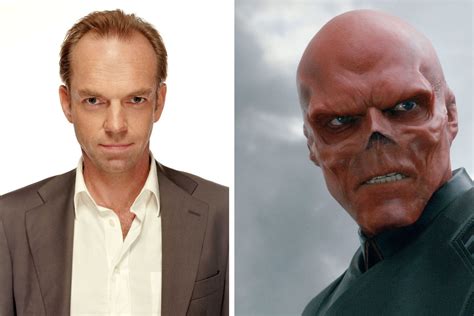 Hugo Weaving Red Skull Makeup
