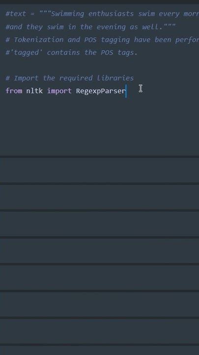 Syntax Tree Basic Text Processing In Nlp With Python Viral Shorts Nlp Python Youtube