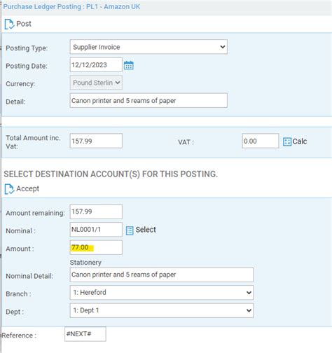 Posting Purchase Ledger Invoices Osprey Approach Customer Support Training Osprey Academy