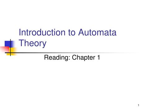 PPT Introduction To Automata Theory PowerPoint Presentation Free Download ID 799447