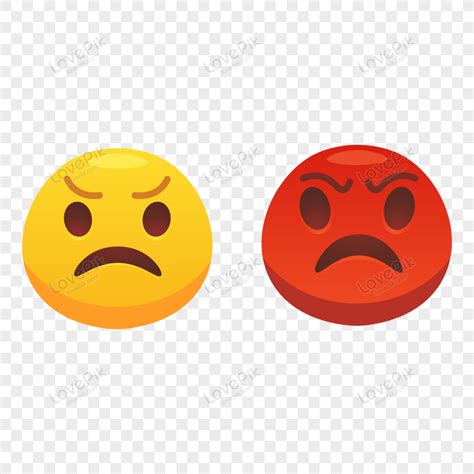 화난 이모티콘 이모티콘 기호 Png 일러스트 무료 다운로드 Lovepik