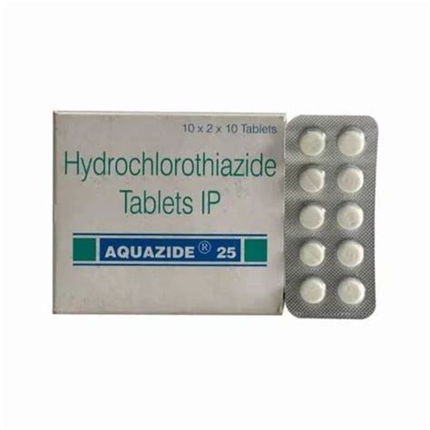 10 Strip Of 2x10 Tab Hydrochlorothiazide Tablets Aquazide At ₹ 150 Box In Nagpur