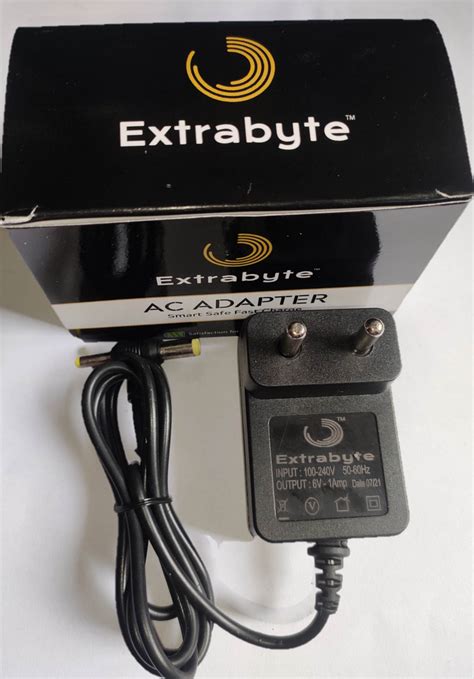 Extrabyte Black V Ac Dc Power Adapter For Omron Bp Machine V A At Rs Piece In New