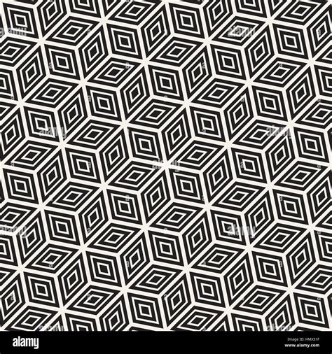 Cubic Grid Tiling Endless Stylish Texture Abstract Geometric Background Design Vector Seamless
