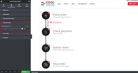 Container Style Timeline Widget Pro For Elementor