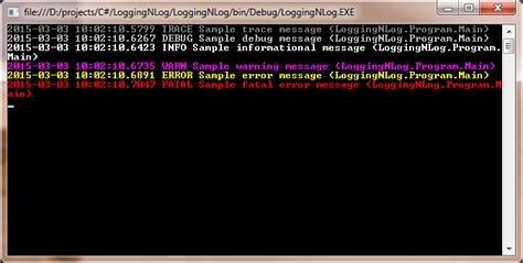 Logging In Net Mono On Linux And Windows Using Nlog Michael Chudinov My Personal Blog