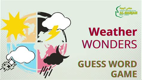 Day 10 1 Weather Wonders Guess Word Game Youtube