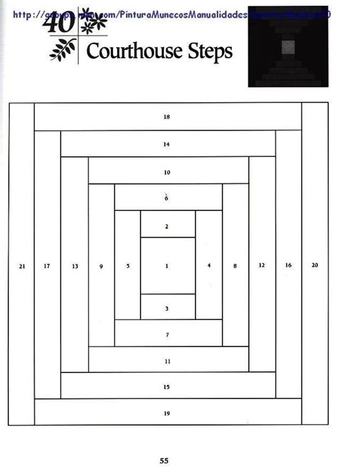 Free Printable Log Cabin Quilt Pattern