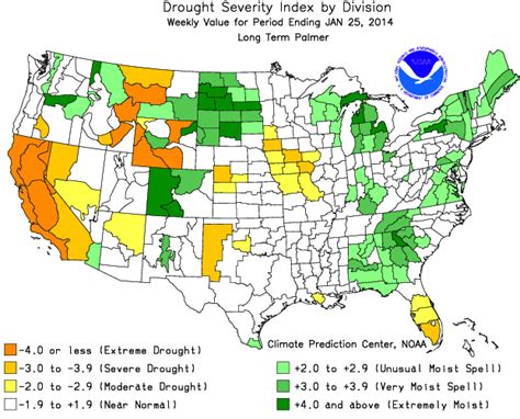 Palmer Drought Severity Index Pdsi Climate Data Guide