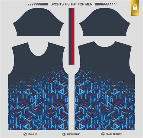 Camiseta Deportiva Lista Para Imprimir Vector Premium