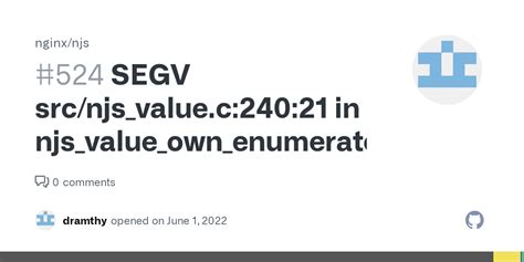 segv src njs value c 240 21 in njs value own enumerate · issue 524