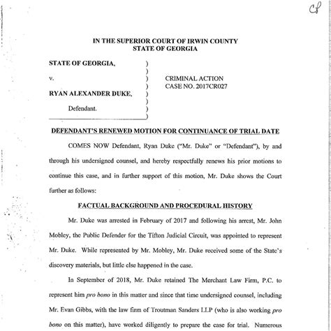 Motion For Continuance Illinois At Lester Shippy Blog