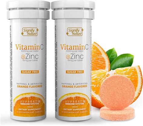 Vitamin C 1000mg Effervescent Tablets Potent Immune Support Vit C