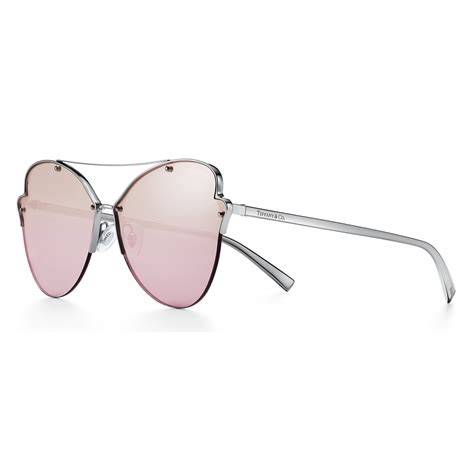 Tiffany And Co Butterfly Sunglasses Gunmetal Violet Brown Tiffany