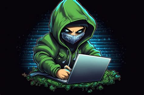 Premium Ai Image Anonymous Cute Hacker Typing On Computer Laptop Hacking Computer System Cyber