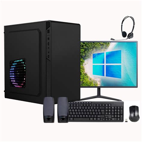Computadora De Escritorio Armada 8gb RAM 960gb Disco SSD Bocinas Diadema Monitor 21 5