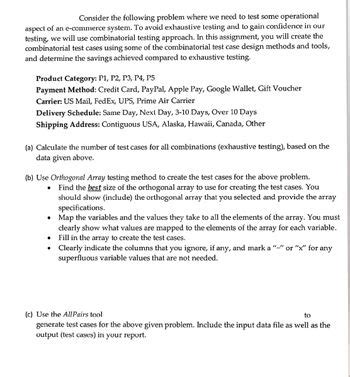 Answered Consider The Following Problem Where We Need To Test Some