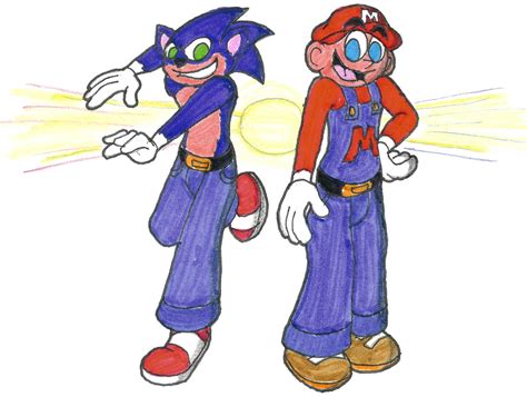 Sonic And Mario Fusion By Kazarioc On Deviantart