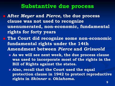 PPT Substantive Due Process PowerPoint Presentation Free Download ID