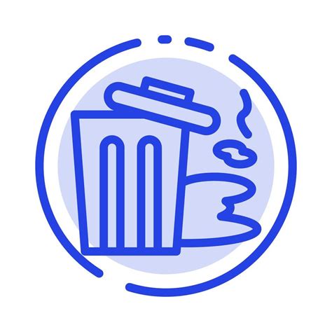 Environment Garbage Pollution Trash Blue Dotted Line Line Icon 17978925 Vector Art At Vecteezy