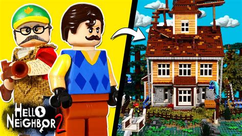 Building Raven Brooks In Lego Hunters House Hello Neighbor 2 Moc