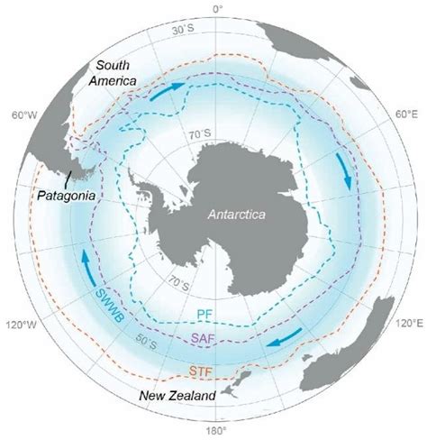 3 Map Of The Southern Hemisphere With The Approximate Distribution Of
