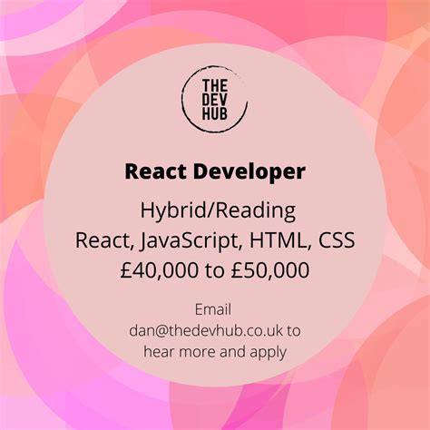 The Dev Hub On Linkedin Softwarejobs Reactdevelopers Frontenddeveloper