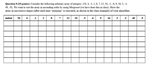 Solved Question 8 10 Points Consider The Following