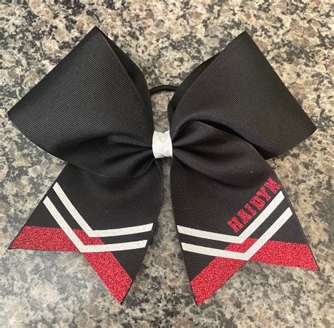 Red Cheer Bow Great Practice Cheer Bow With Name Or Any Text Custom