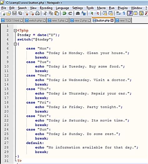PHP Switch Statement EasyExamNotes