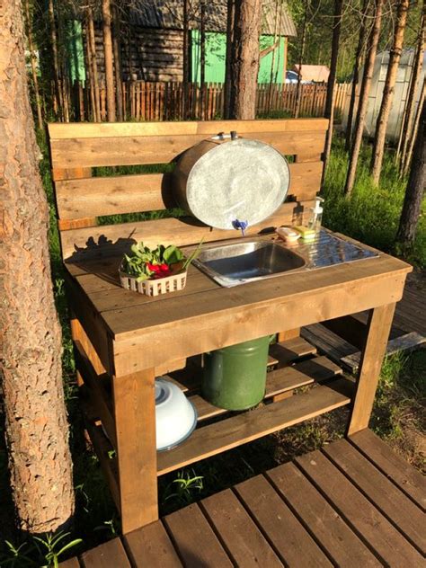 รวม 33 ไอเดีย ซิงค์ล้างจาน ทำจากไม้พาเลทเก่า ใช้ทุนน้อยสร้างตามได้ไม่ยาก