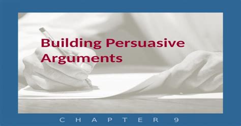 Pptx Building Persuasive Arguments Dokumen Tips