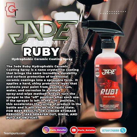 Jade Ruby Ceramic Spray Coating At 8888 Bottle Ceramic Coatings In New Delhi ID