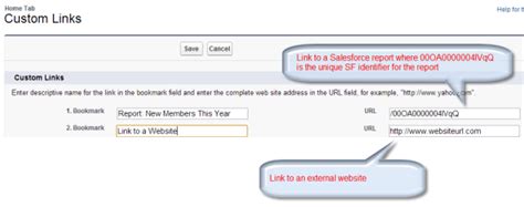 Salesforce Side Navigation Custom Links Backoffice Thinking