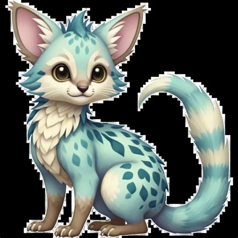 Feral Rare Fantasy Pastel Tropical Vernid Trico Species By Lilaira