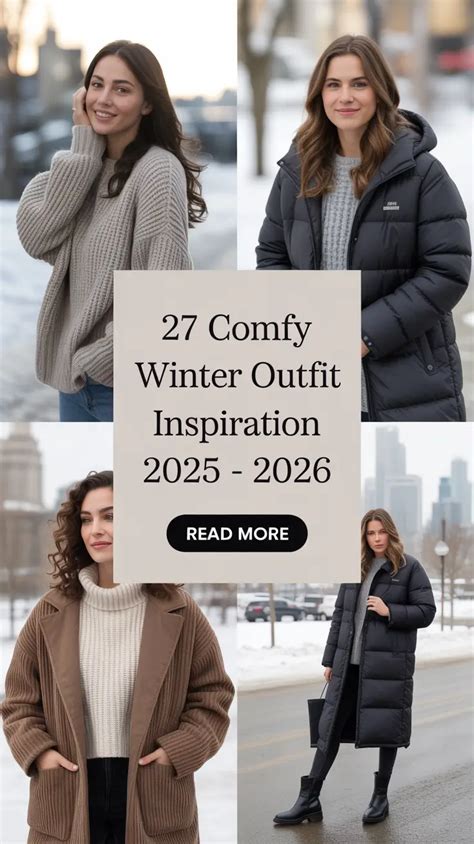 Comfy Winter Outfit Inspiration 2025 2026 Casual Looks