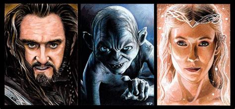 Hobbit Sketch Cards By S Von P On Deviantart The Hobbit Sketches Artist