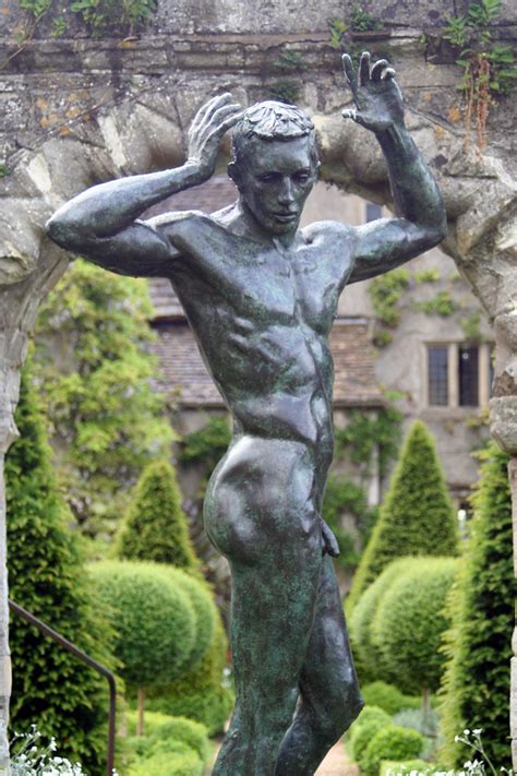 Bronze Sculpture Bronze Sculpture Of Male Figure At Abbey … Flickr