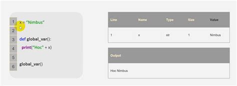 Sự Khác Nhau Của 2 Loại Biến Trong Python Global Và Local Variables