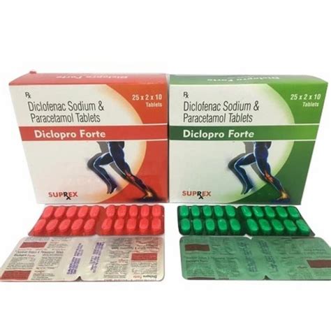Diclopro Forte Tablet At ₹ 120 Box Diclofenac Paracetamol Tablet In