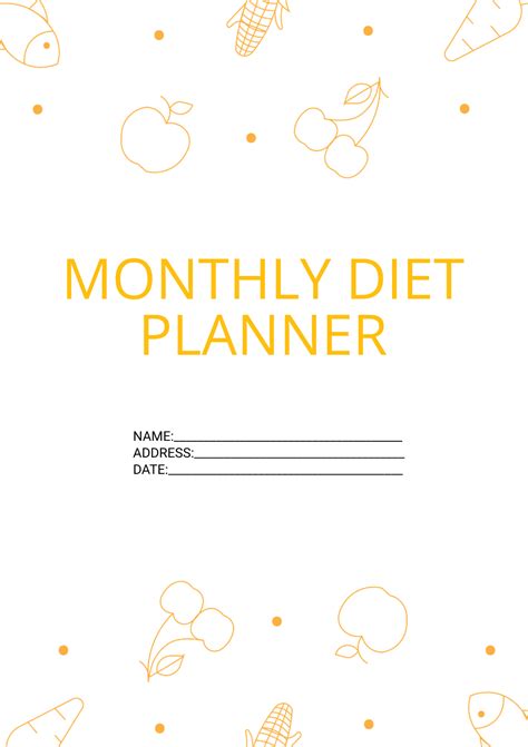 Free Diet Planner Templates To Customize Online