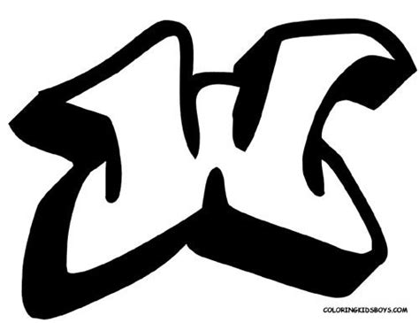 Graffiti Letter W Street Art Alphabet