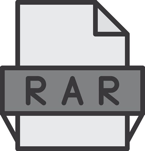 Rar File Format Icon 16903166 Vector Art At Vecteezy