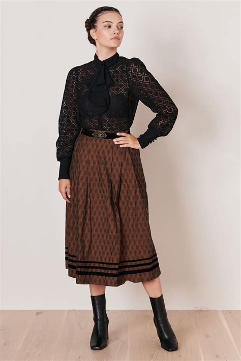 Rock Constanze 75cm In Braun Im Julia Trentini Online Shop
