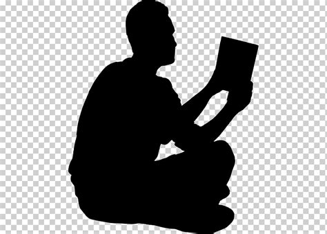Книга Силуэт Чтение, книга, рука, чтение, силуэт png | Klipartz