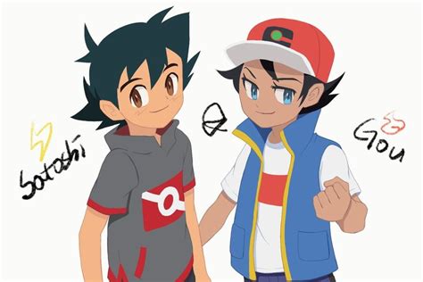 Pin By Crimson On Firstfriendshipping Ash X Goh Goh Pokemon Ash And Pikachu Pokemon Journeys